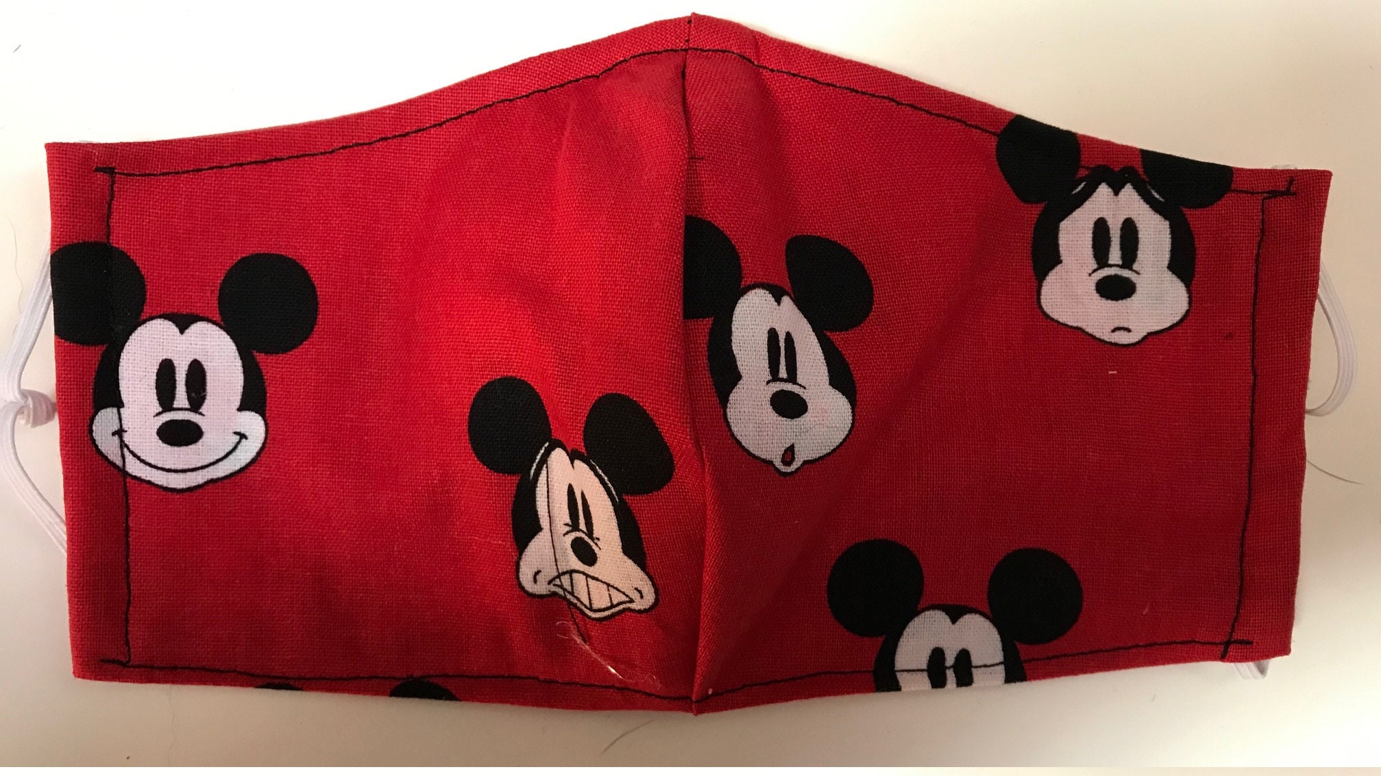 Mickey Mouse 3-layer Baby, Toddler, Kid, Adult Face Mask - Etsy