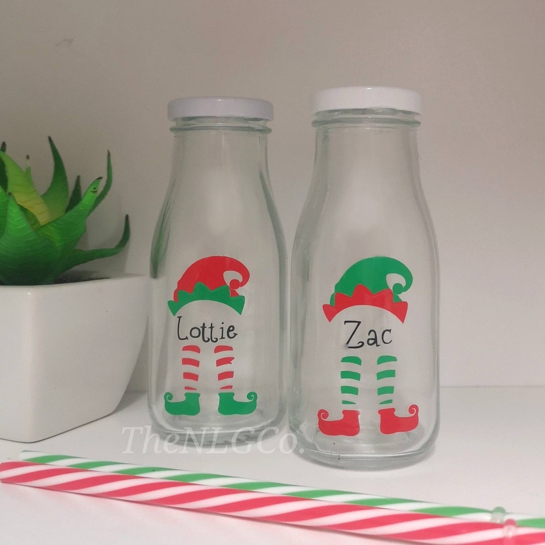Personalised Christmas Elf Milk Bottle / Christmas Eve Box Filler ...