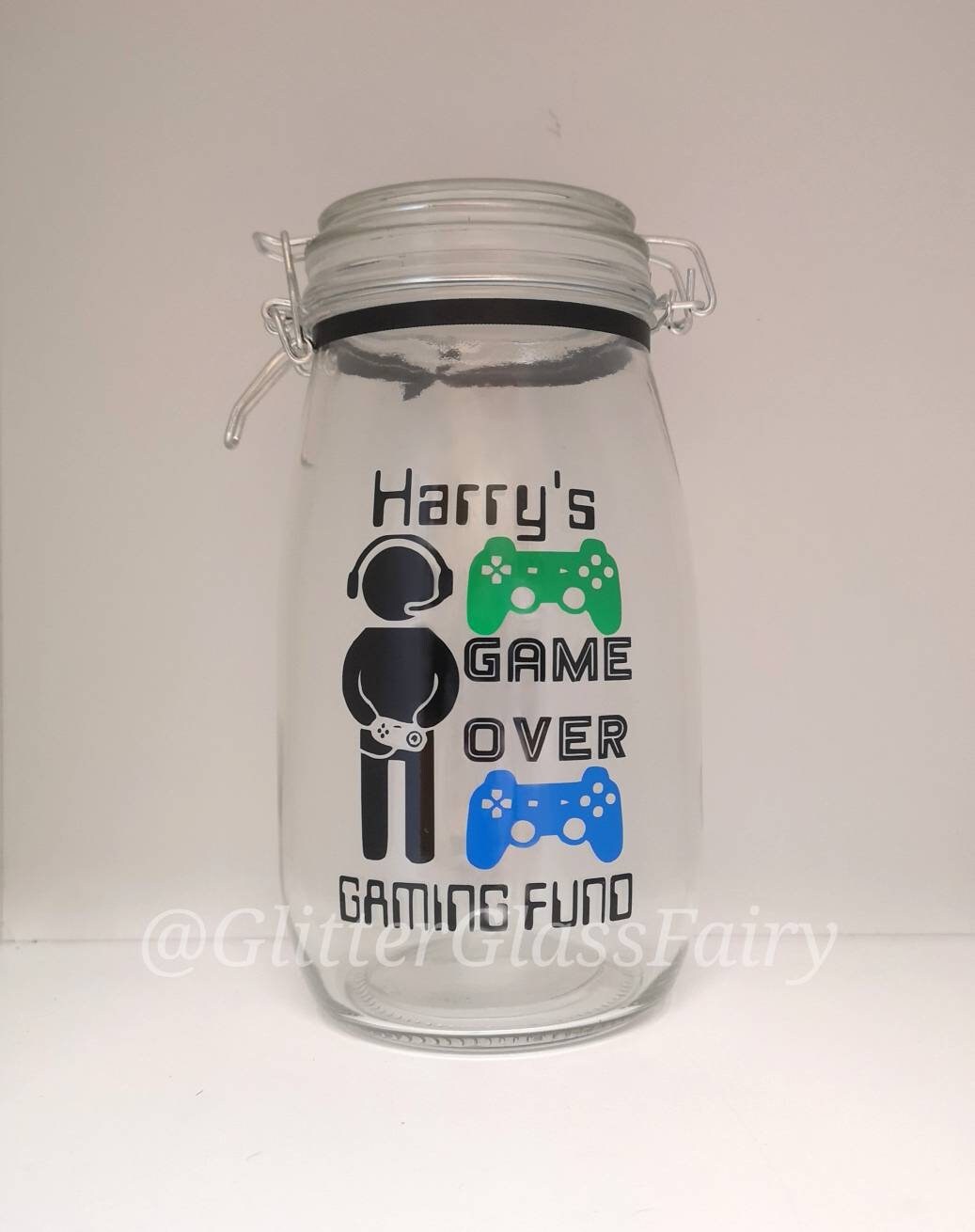 Personalised Gamer Themed Fund Jar / Gaming / Savings / Money - Etsy UK