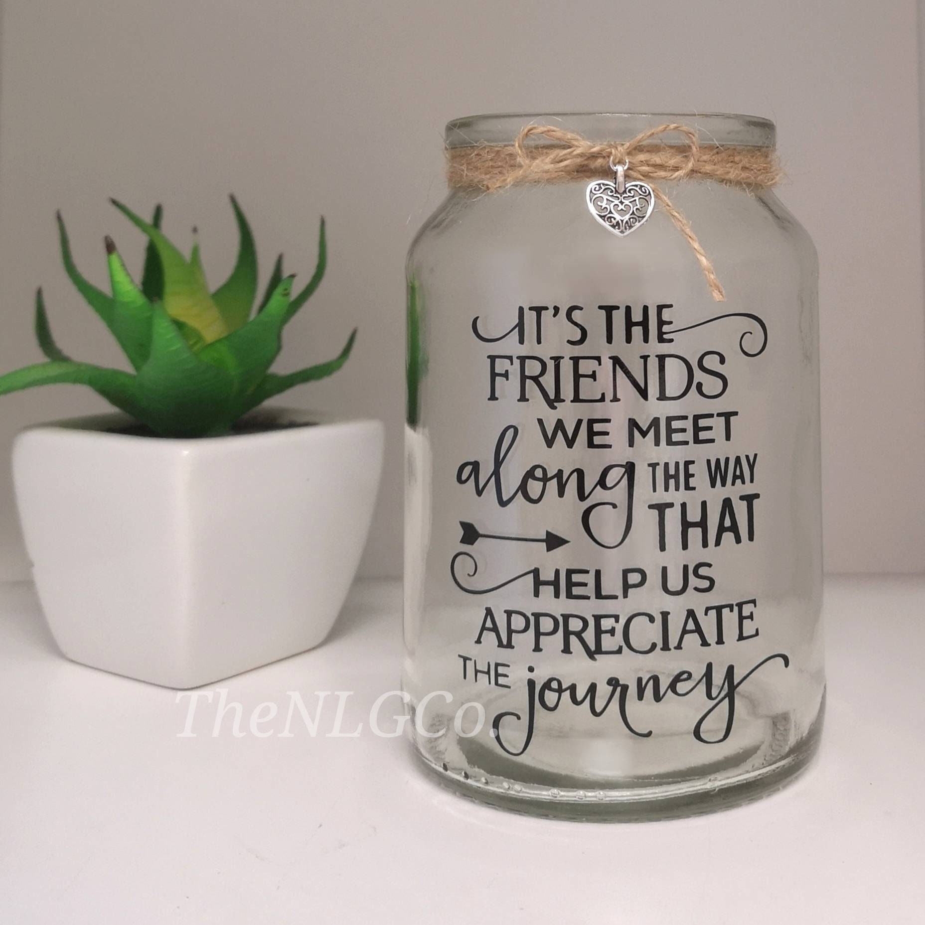 It's the Friends We Meet Along the Way Led Light up Jar / Gift ...