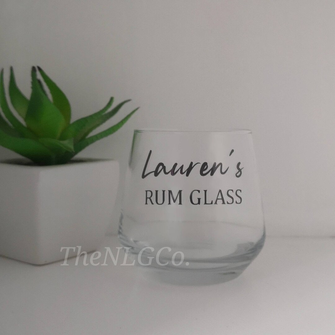 Personalised Rum Glass / Gift / Shorts / Mixer / for Her / for Him ...