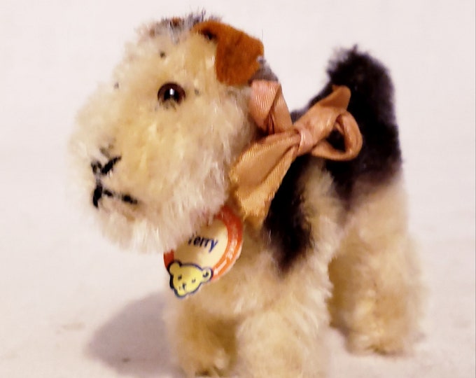 Vintage Collectible Steiff Miniature Airedale Terrier Terry the Dog - Etsy