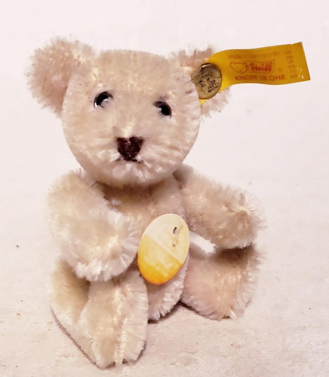 Vintage Collectible Steiff Miniature Jointed Teddy Bear With Original ...