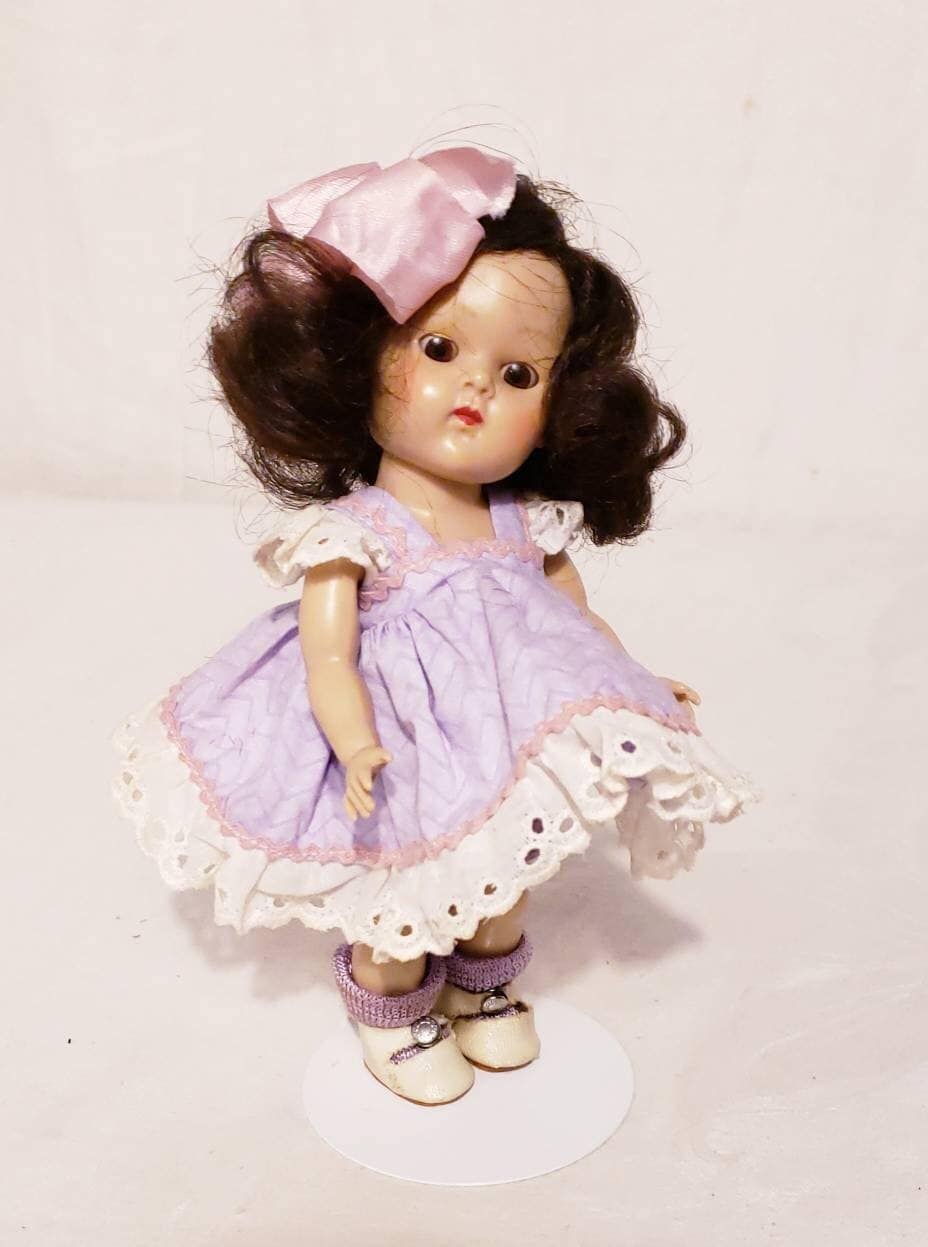 Vintage 1953 PL Strung Vogue Ginny Doll wearing her Hope Outfit Dolls ...