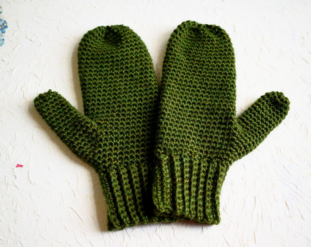 Crochet Winter Mittens: Soft Acrylic, Machine Washable - Etsy