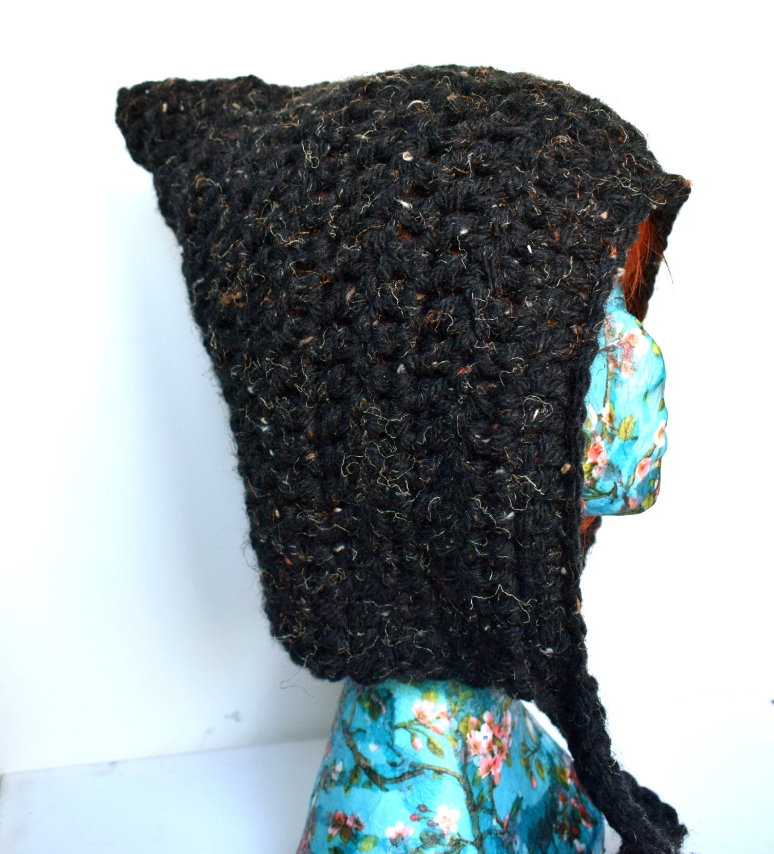 Purple Pixie Hat Pixie Hood Vegan Hat Pixie Crochet Pixie | Etsy