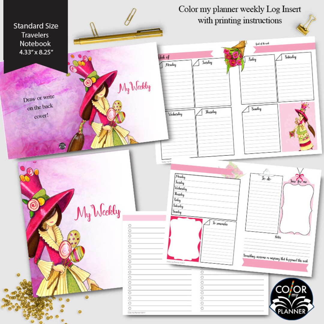 Standard Size Tn Weekly Printable, Enna Girl Andrea Weekly Plan ...