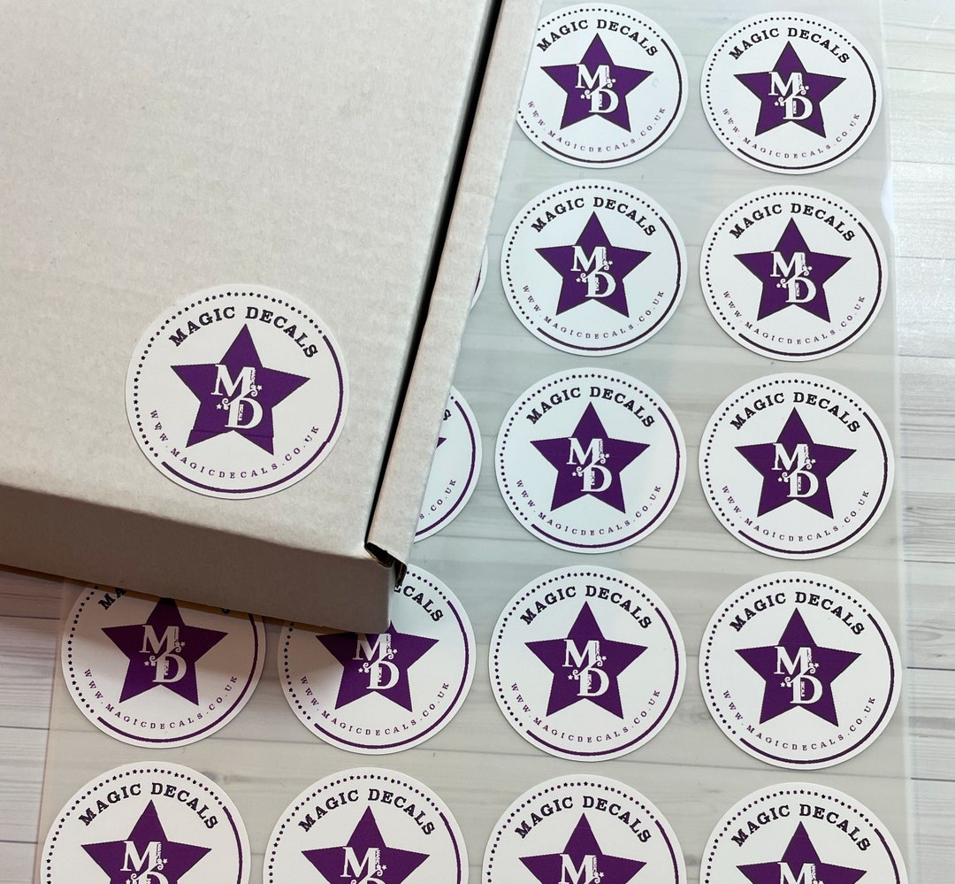 Custom Personalised Logo Stickers, Business Stickers Round Circle Any ...