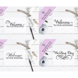 Huge Wedding Sign SVG Bundle Includes DXF EPS for Silhouette Cricut ...