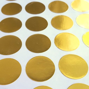 Gold Dot Wall Vinyl Decals Simple Peel and Stick - Etsy