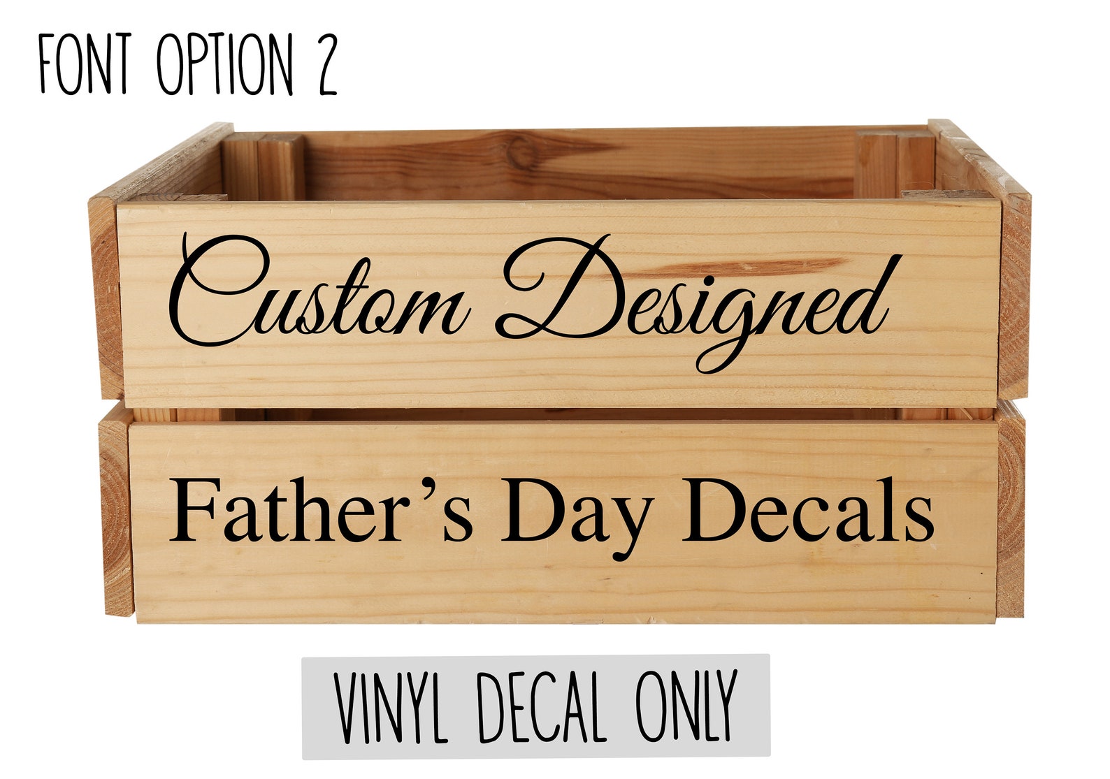 Custom Designed Crate Vinyl Decal Stickers Perfect For | Etsy