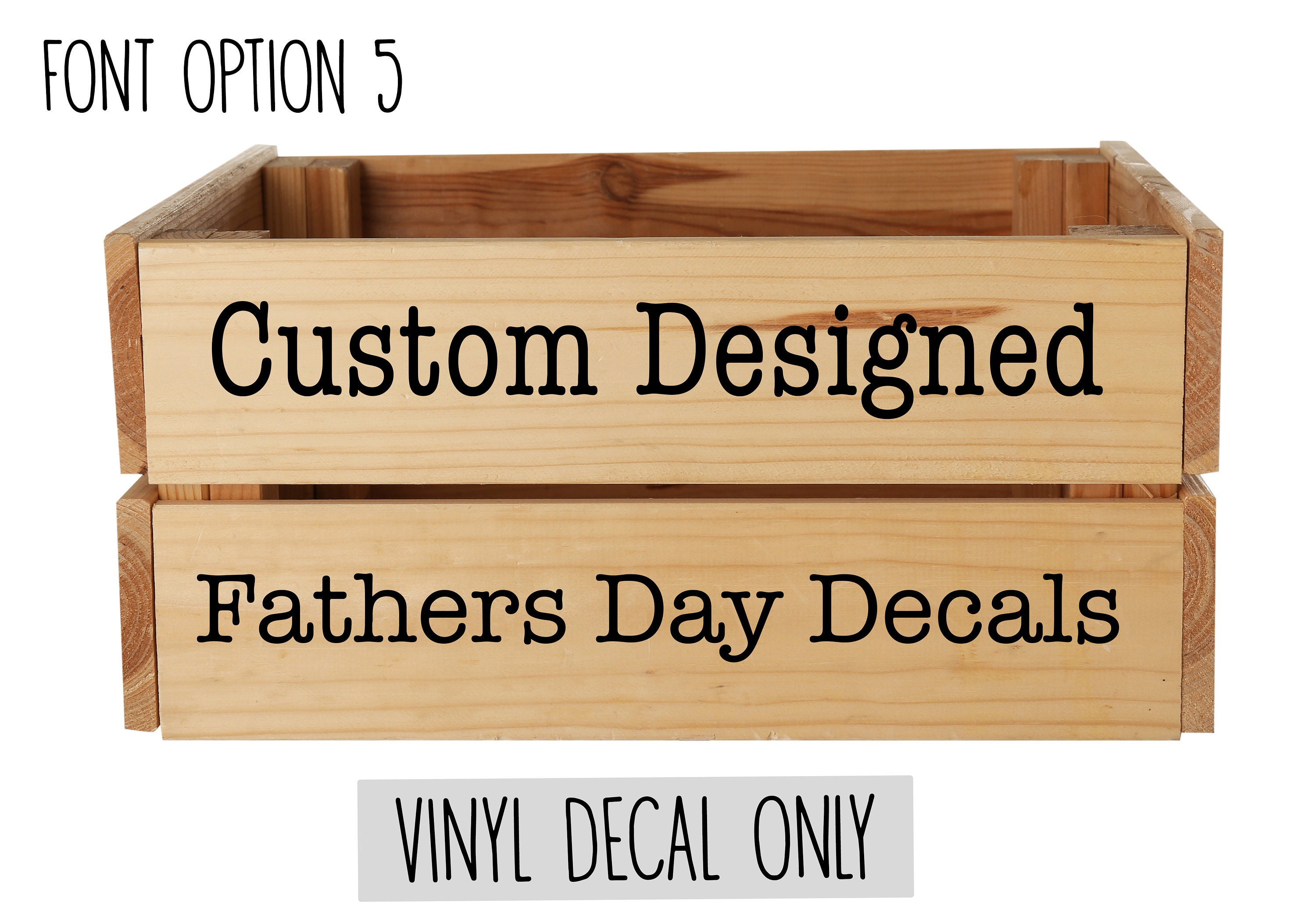 Custom Designed Crate Vinyl Decal Stickers Perfect For | Etsy