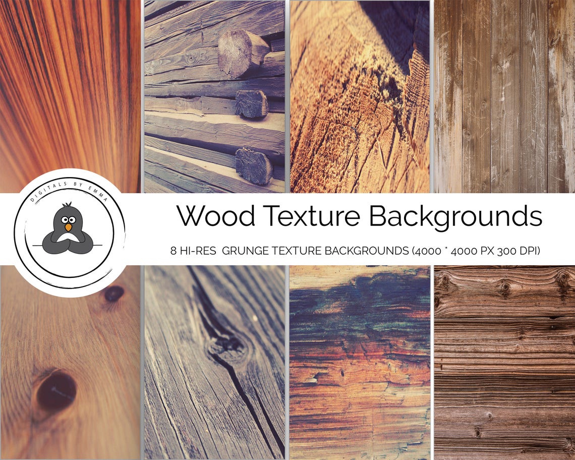 RUSTIC WOOD Digital Paper Pack Photoshop Wood Textures | Etsy