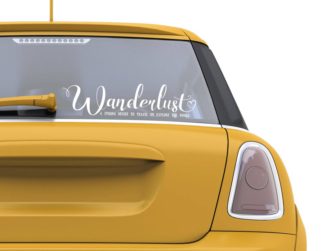 Wanderlust Car Decal, Wanderlust Decal, Wall Decal, Home Decor, Travel ...
