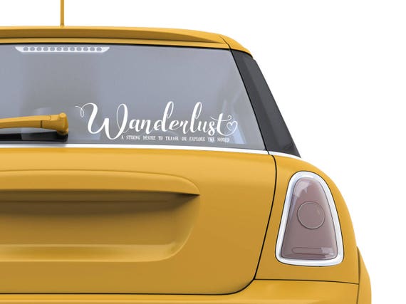 Wanderlust Car Decal Wanderlust Decal Wall Decal Home | Etsy