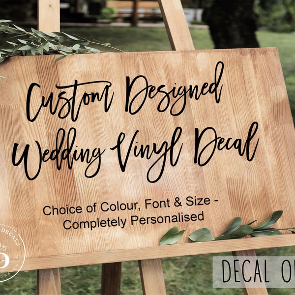 Wedding Vinyl Decals - Etsy