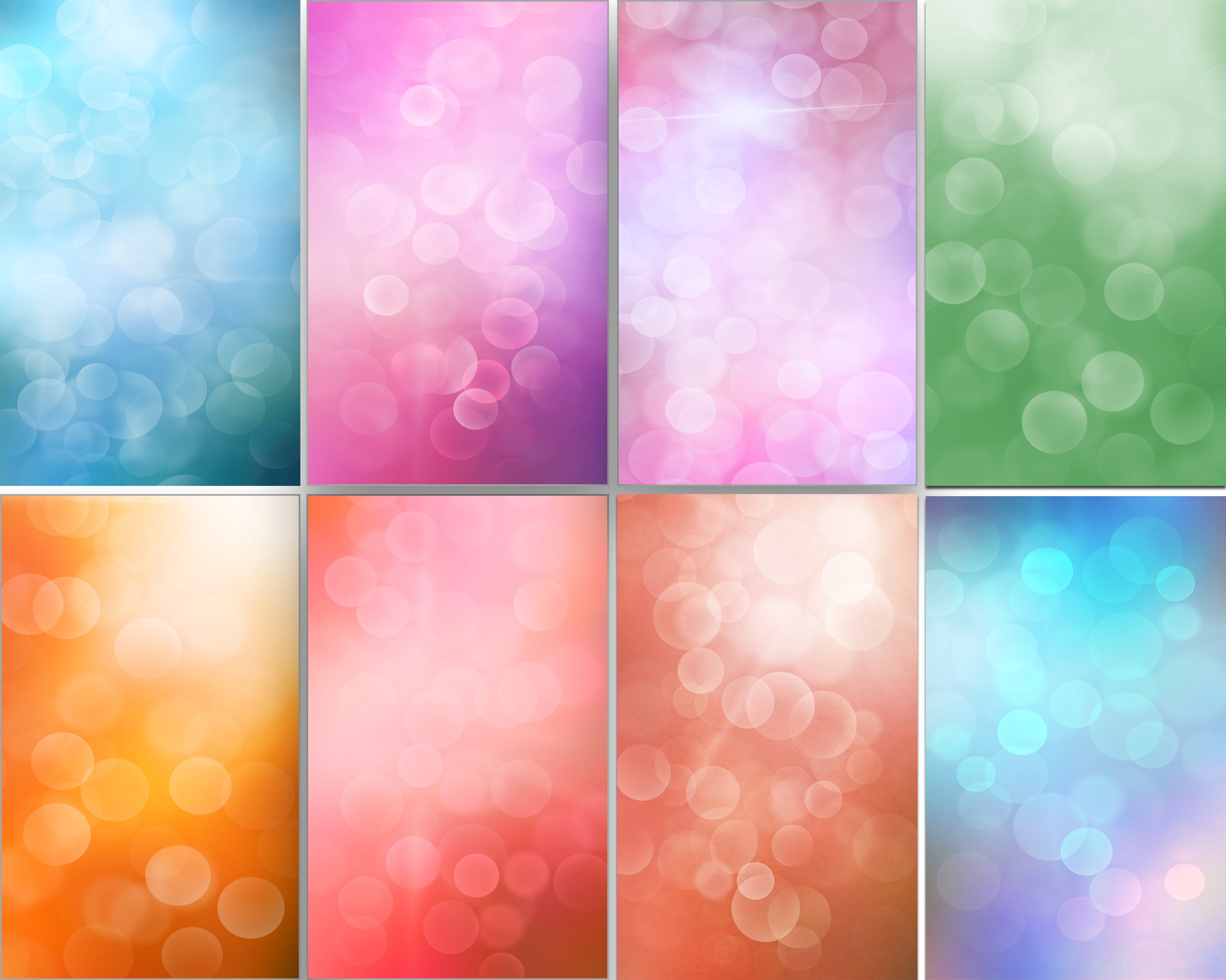 GENTLE BOKEH Digital Paper Pack Scrapbook Paper Photo | Etsy