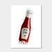 Ketchup Bottle Art Print | Ketchup Bottle Poster | Ketchup Print ...