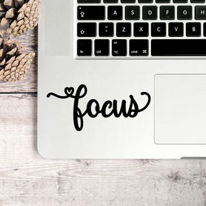 Focus Decal, Focus Sticker, Positive Decal, Focus Laptop Decal, Focus ...