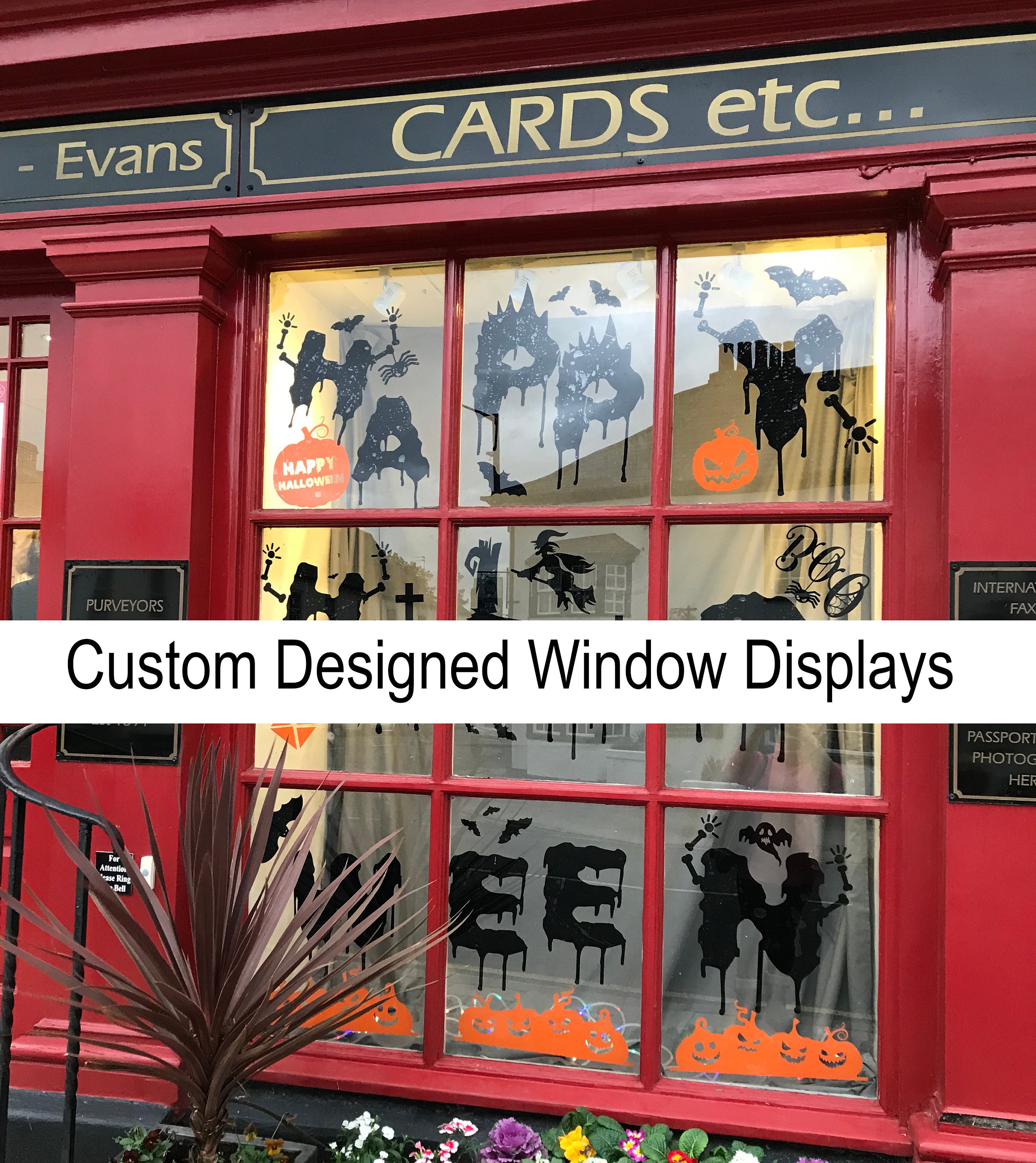 Custom Designed Shop Window Decals - Etsy UK