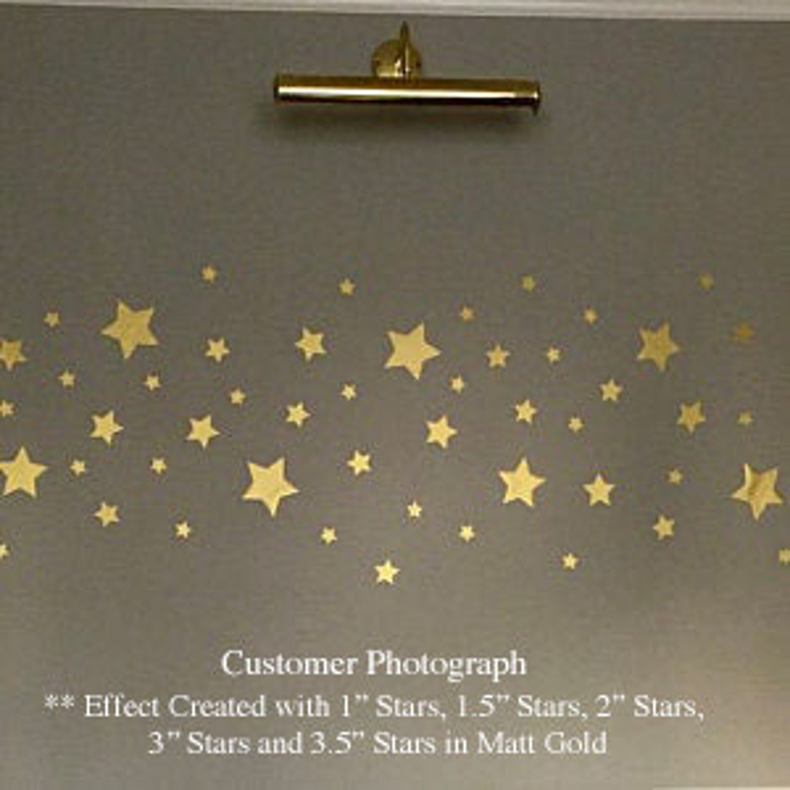 Gold Star Decals Wall Decal Confetti Stars Star Wall - Etsy UK