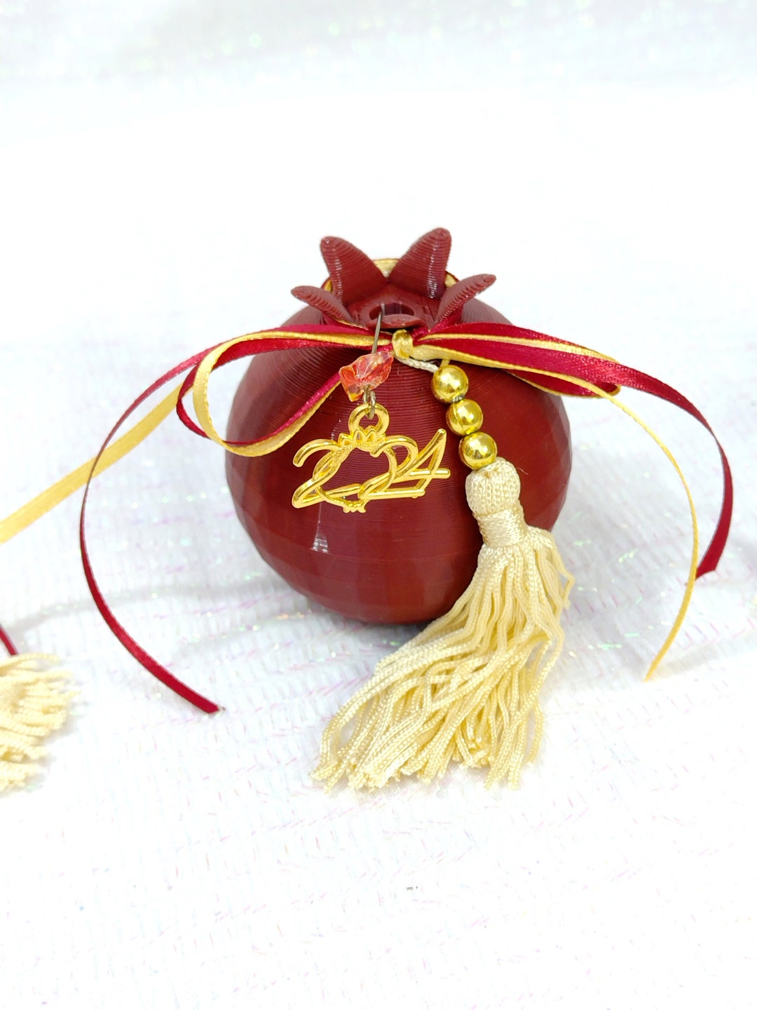 2024 3D Pomegranate Gouri / 2024 New Year's Lucky Charm / - Etsy Australia