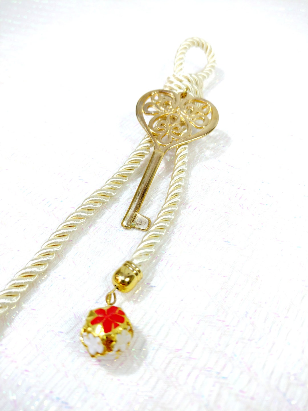 Gouri 2025 / Key to the Heart / 2025 Lucky Charm With Bell / Heart Key / Gouri in Greek Means an ...