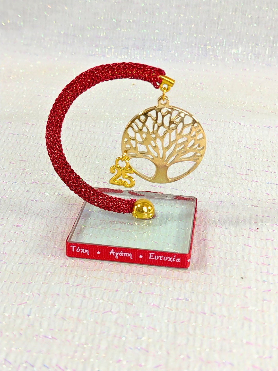 2025 Golden Tree of Life Gouri / Unique New Year's Charm / Greek Wishes ...