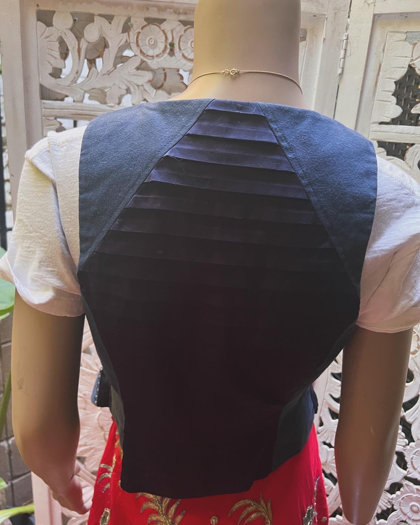 Vintage Rock N Rolla Vest With Pleating and Embellishment - Etsy