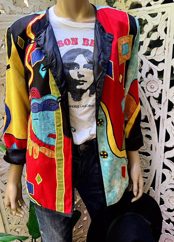 vintage 80s op art - Gem