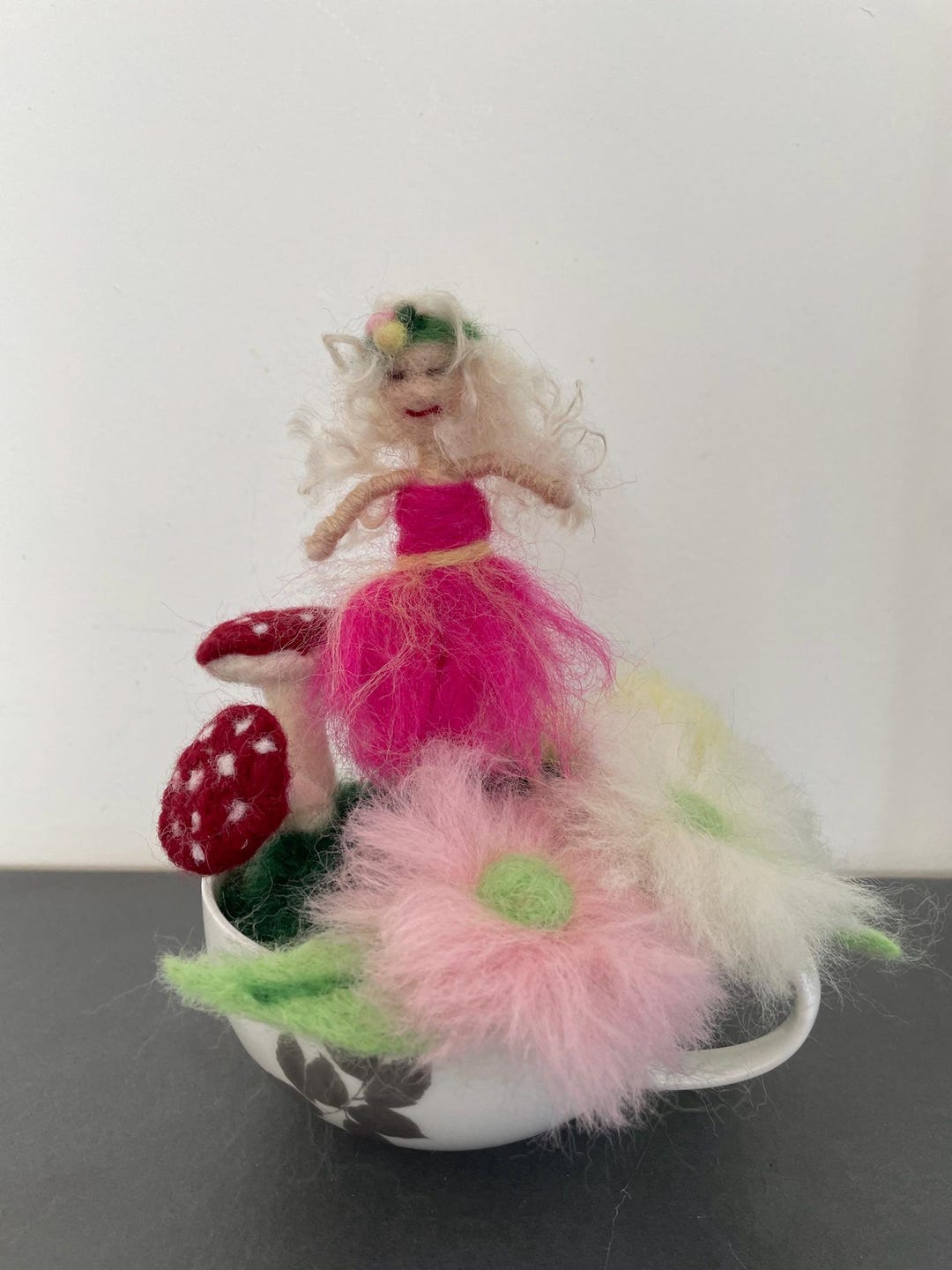 Needle Felted Fairy in a Tea Cup - Etsy