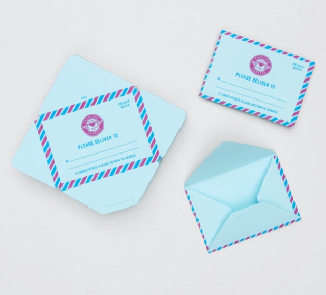 Mini Mail Foldable Gift Notes - Etsy