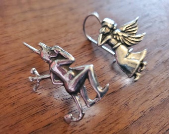 Angel and Devil Earrings - Etsy