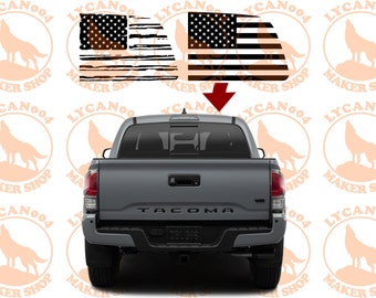 Tacoma Window Flag Decal - Etsy
