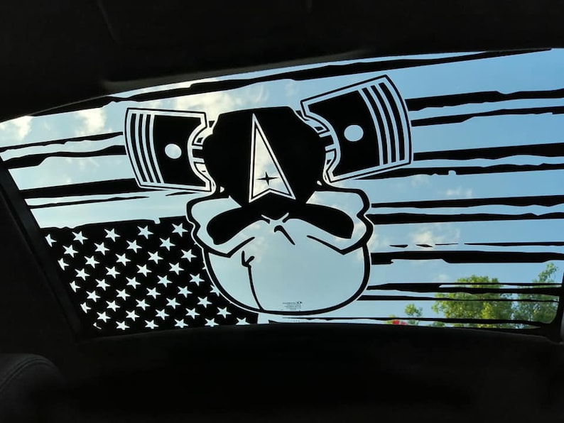 Pontiac G8 / Chevy SS Sunroof USA Flag Vinyl Decal Mate | Etsy