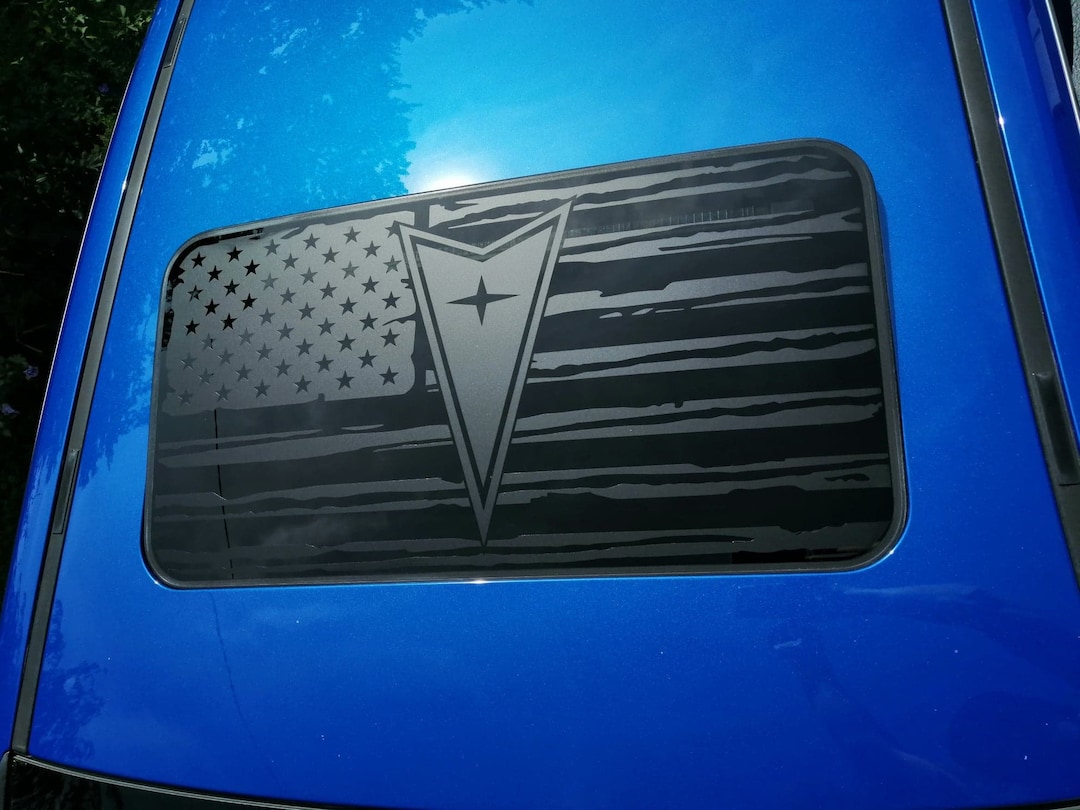 Pontiac G8 / Chevy SS Sunroof USA Flag - Vinyl Decal - Mate Black - Etsy