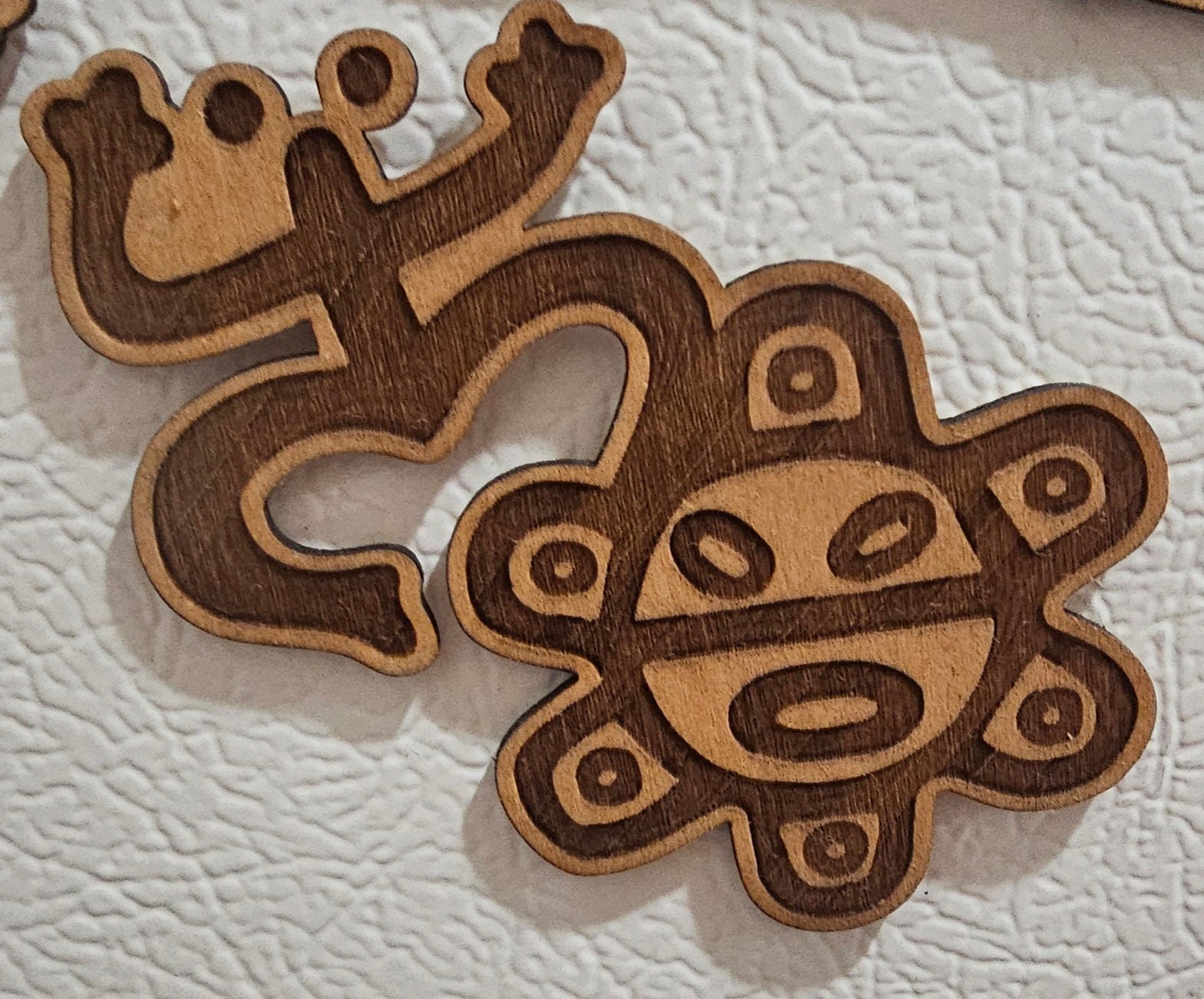 Taino Tribal Art Wooden Magnets – Handcrafted Indigenous Caribbean ...