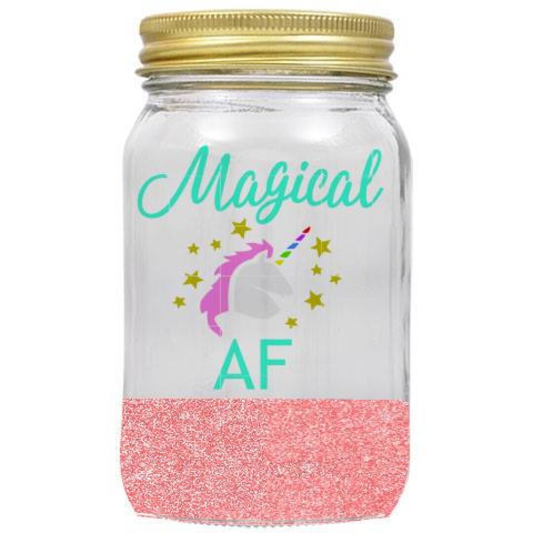 The Magical AF Unicorn Mason Jar: Your Companion for Enchanting ...