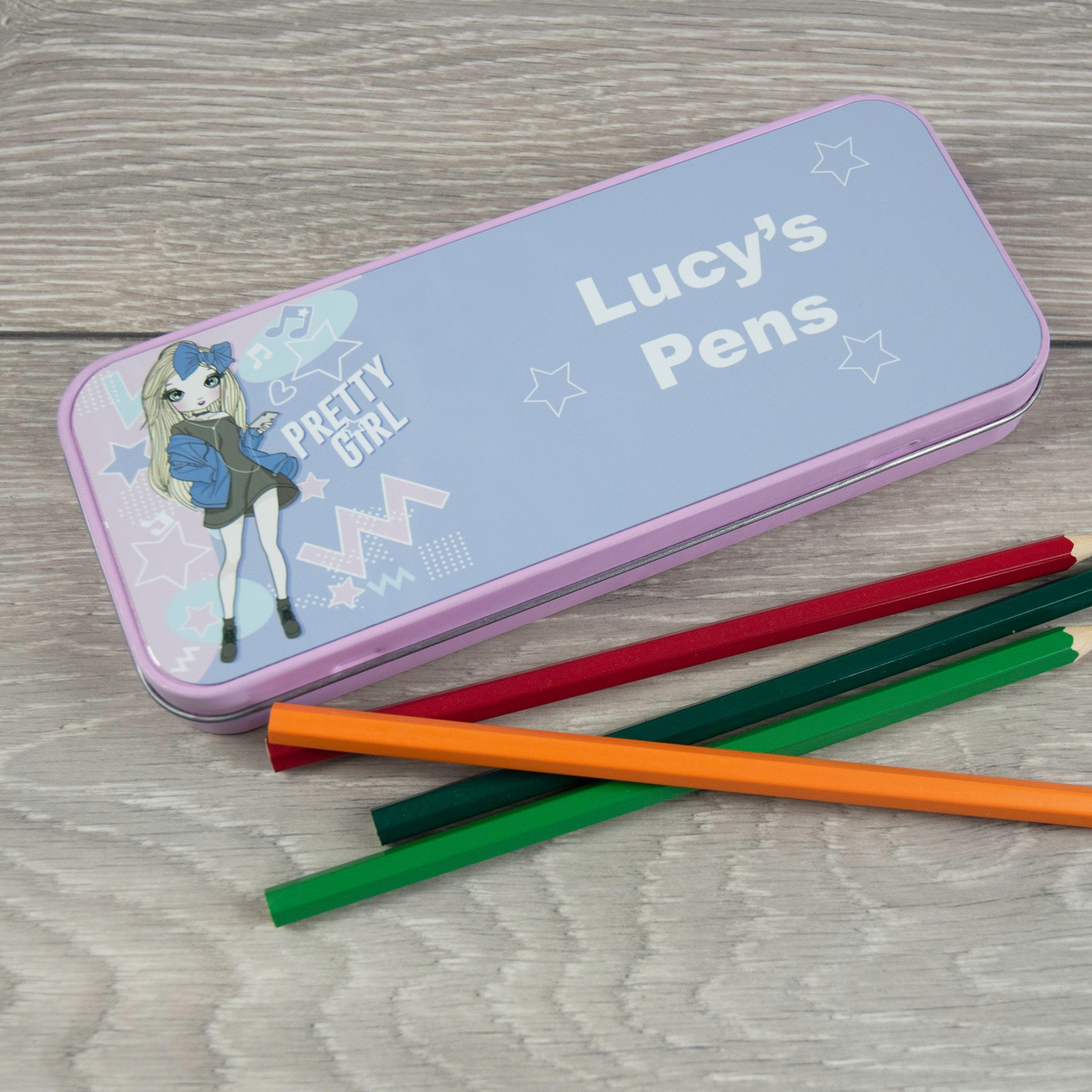 Personalised Metal Pencil Tin Back to School Personalised | Etsy