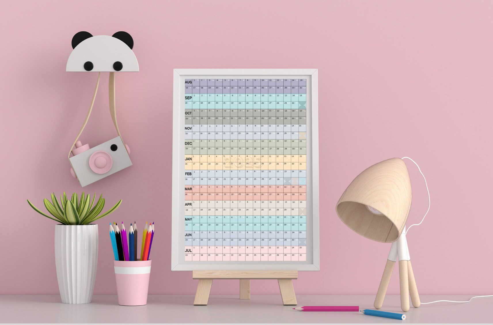 ACADEMIC DIGITAL CALENDAR - Etsy