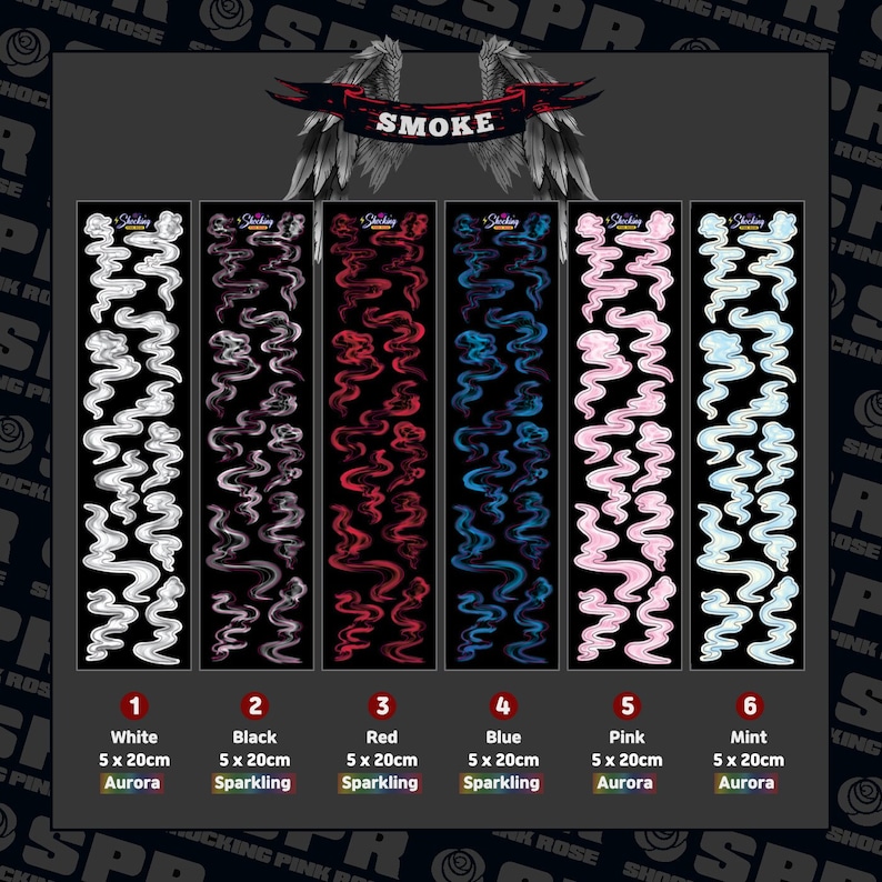 Smoke Stickers – Candle Smoke Aura Decal | Gothic Planner Sticker ...