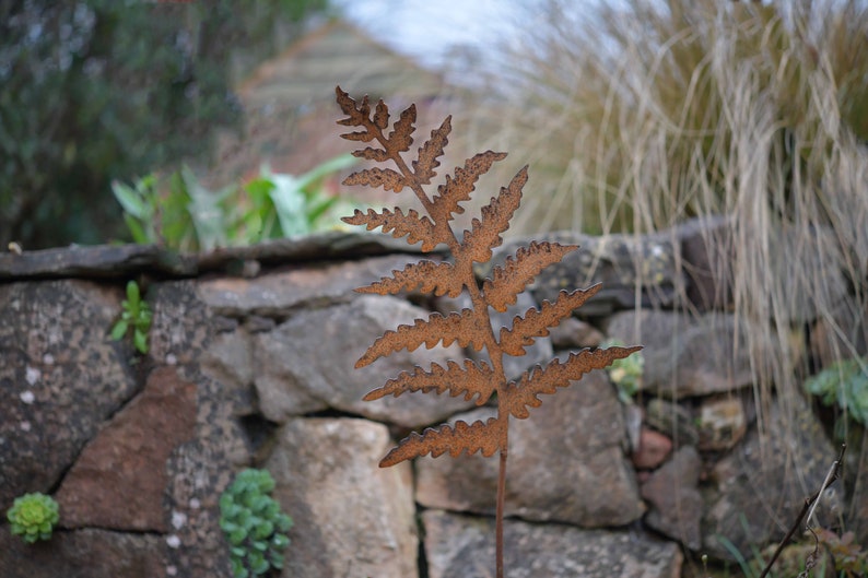 Rusty Fern Leaf - Etsy UK