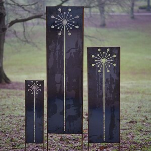 Metal Allium Art Garden Panel Decoration - Etsy UK