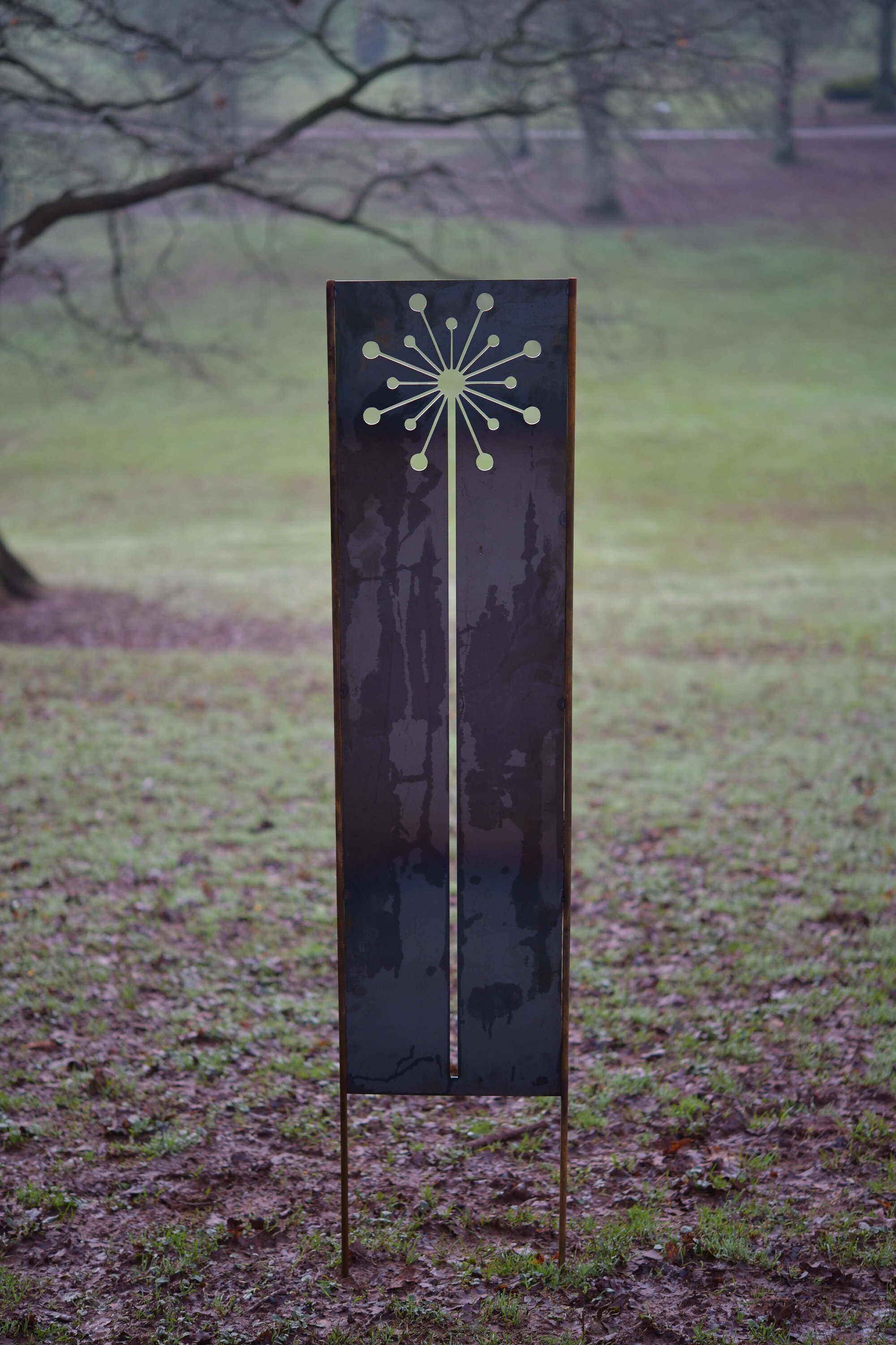 Metal Allium Art Garden Panel Decoration - Etsy