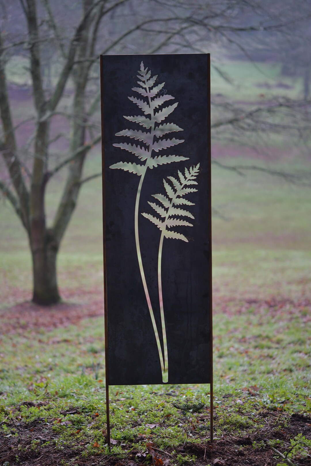 Fern Art Garden Panel Decoration - Etsy