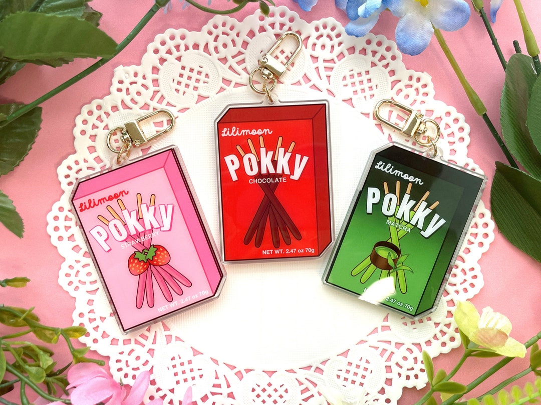 Pocky Shaker Charm / Keychain / Japanese Snack / Cute / Kawaii / Bag ...