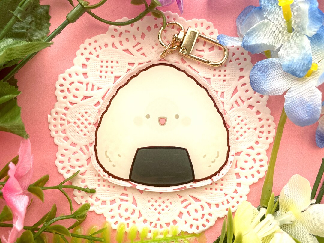 Onigiri Keychain / Rice Ball / Japanese Food / Kawaii / Asian Snack ...