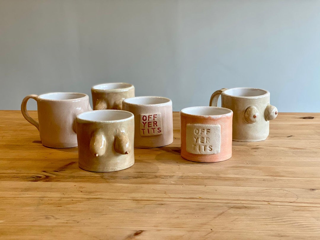 Handmade Pottery Boob Mug off Yer Tits - Etsy