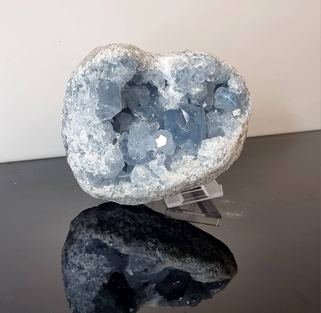 37) Large Celestite Crystal Geode - Etsy