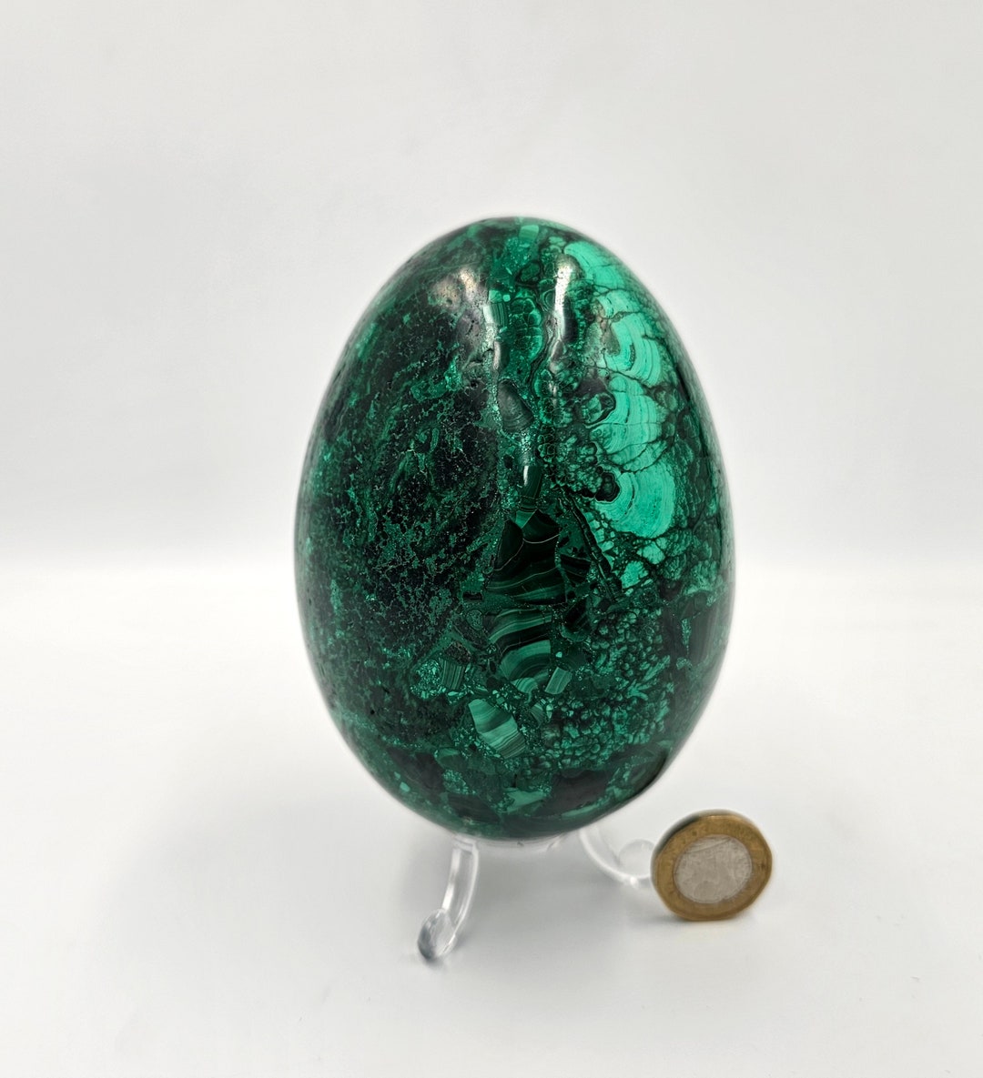 Large Malachite Crystal Egg (#7) - Etsy